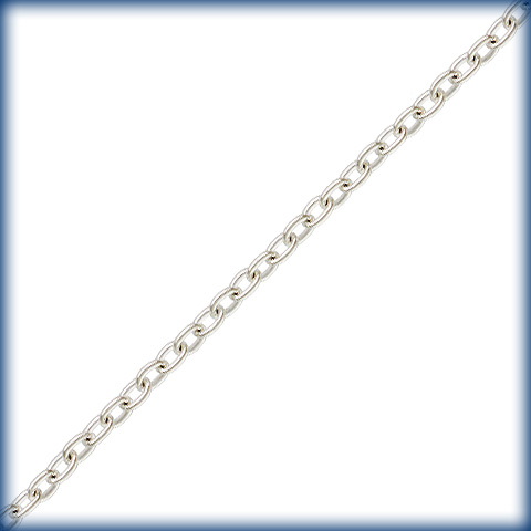 1mm Wide Sterling Silver Round Link Cable Chain | Sterling Silver ...