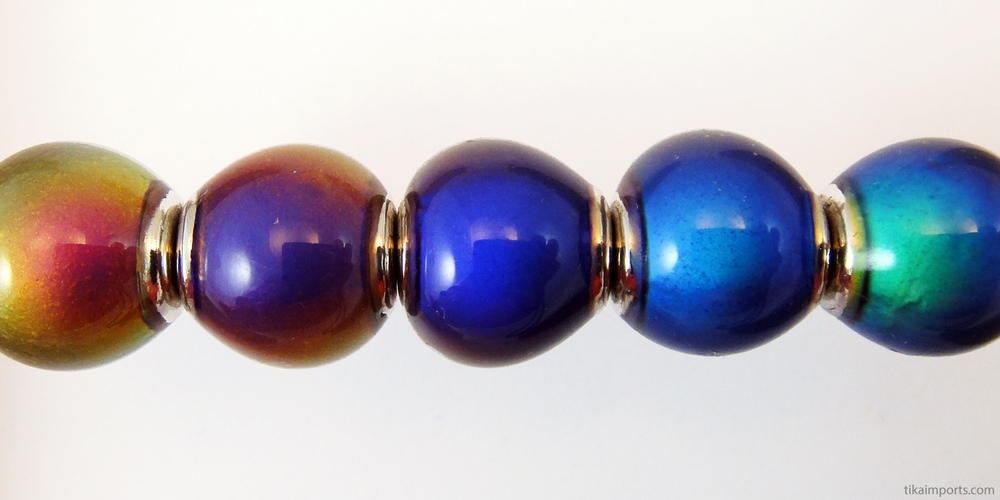 7 x 14mm Mirage Rondell Color-changing Mood Beads | Thermosensitive ...
